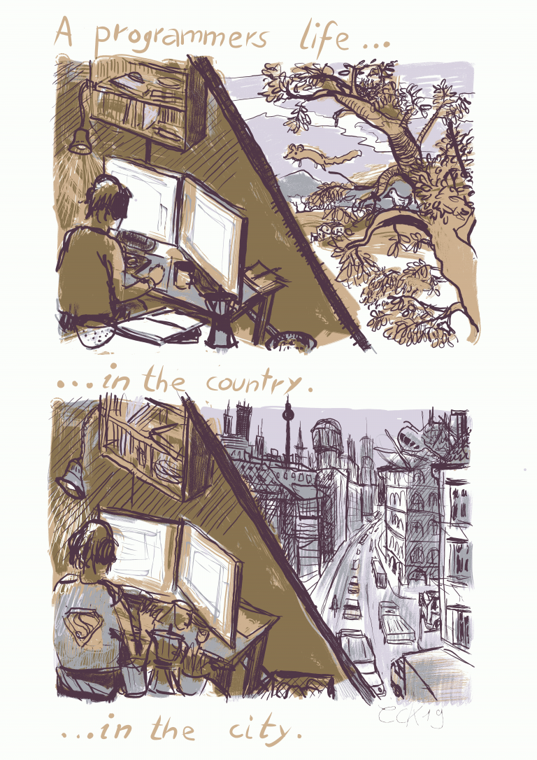 A programmers life.. - codecupkunst